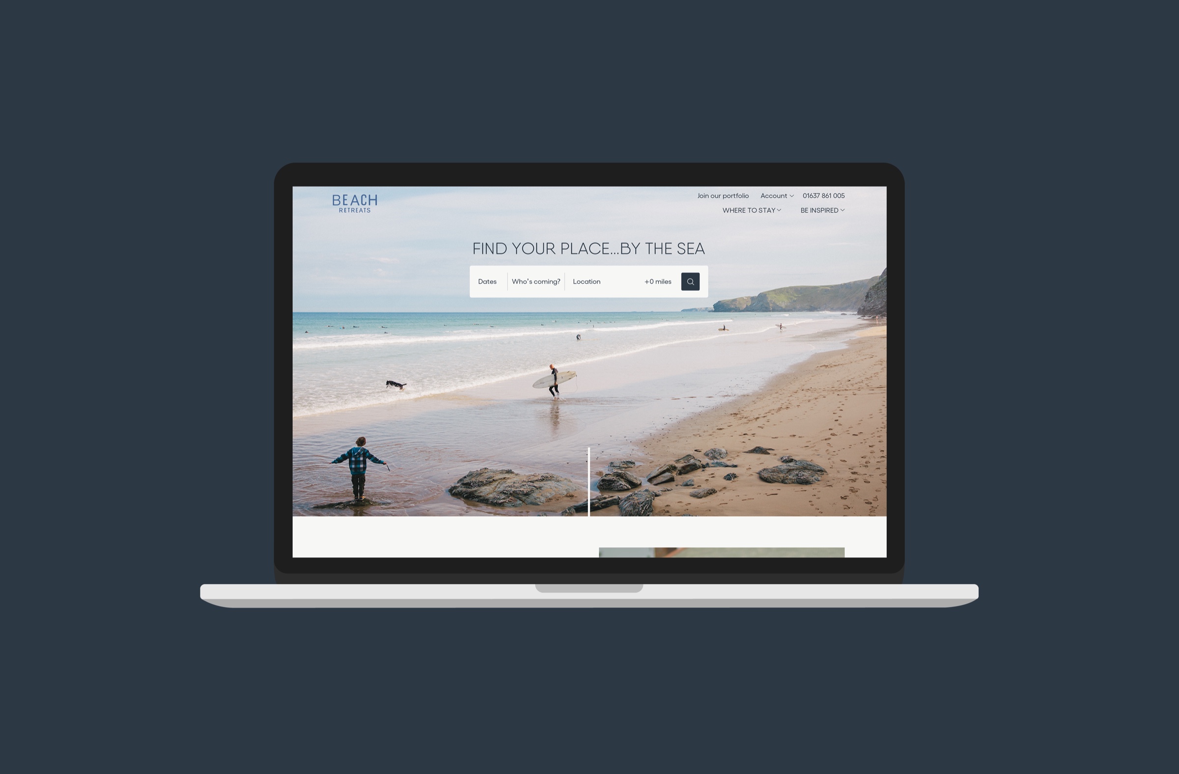 Beach Retreats website design and build | 3sixty